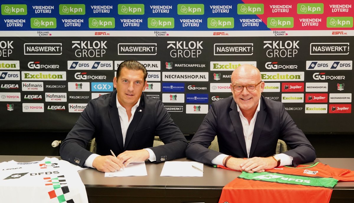 N.E.C. - N.E.C. Voetbalacademie vindt in DFDS nieuwe hoofdsponsor