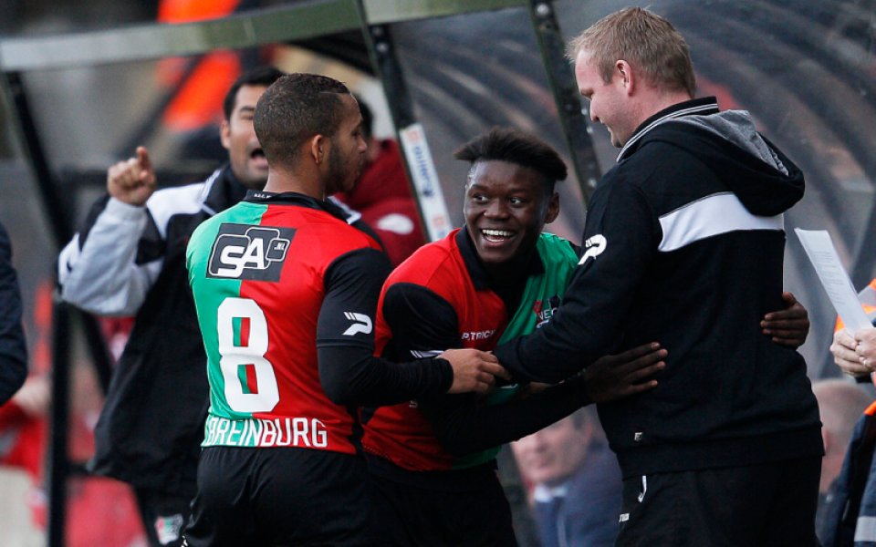 N.E.C. - Anthony Limbombe:"Mooi eerste halfjaar gehad"